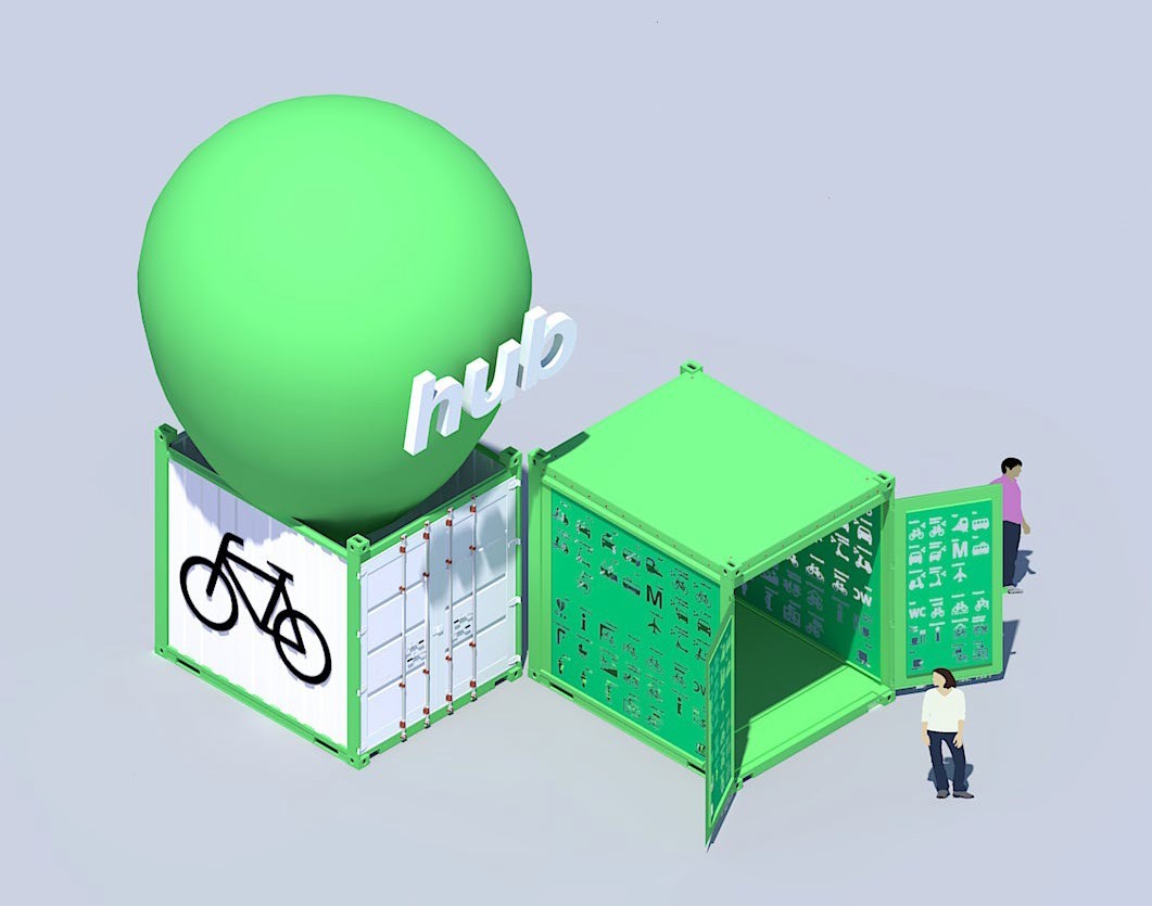 Test deelmobiliteit met de pop-up hub - Brainport Bereikbaar